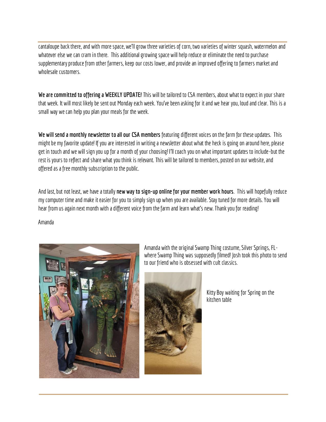 First ever Newsletter! – Cotyledon Vegetable Farm